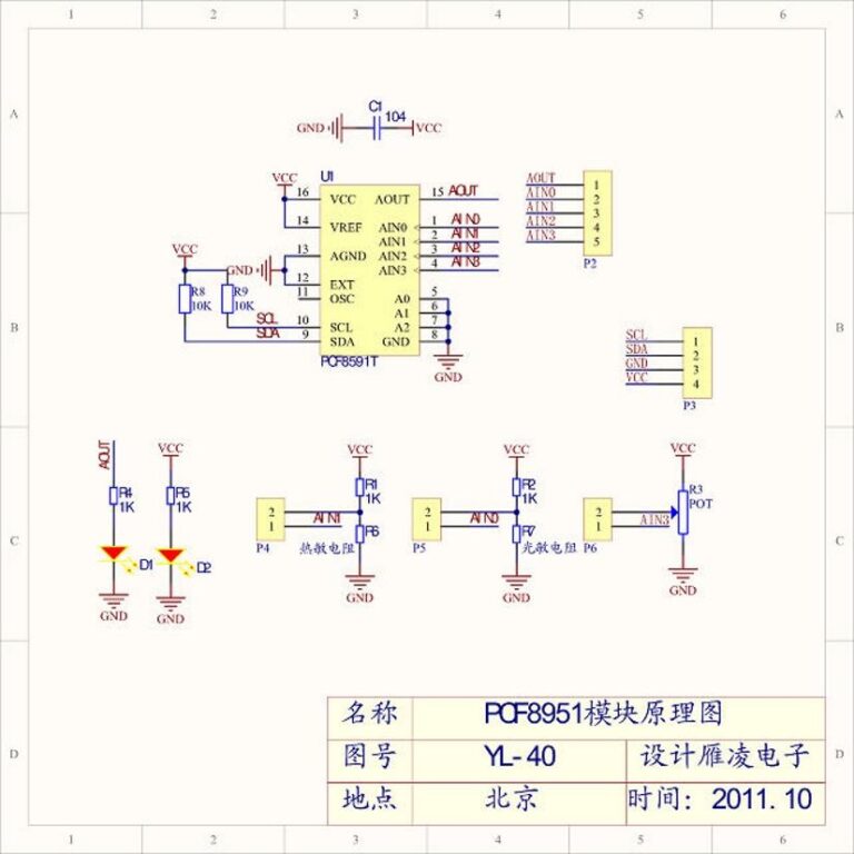 Arduino and PCF8591 example - Arduino Learning